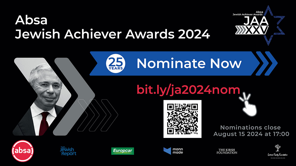 ABSA Jewish Achiever Awards 2024 - Bookings - SA Jewish Report